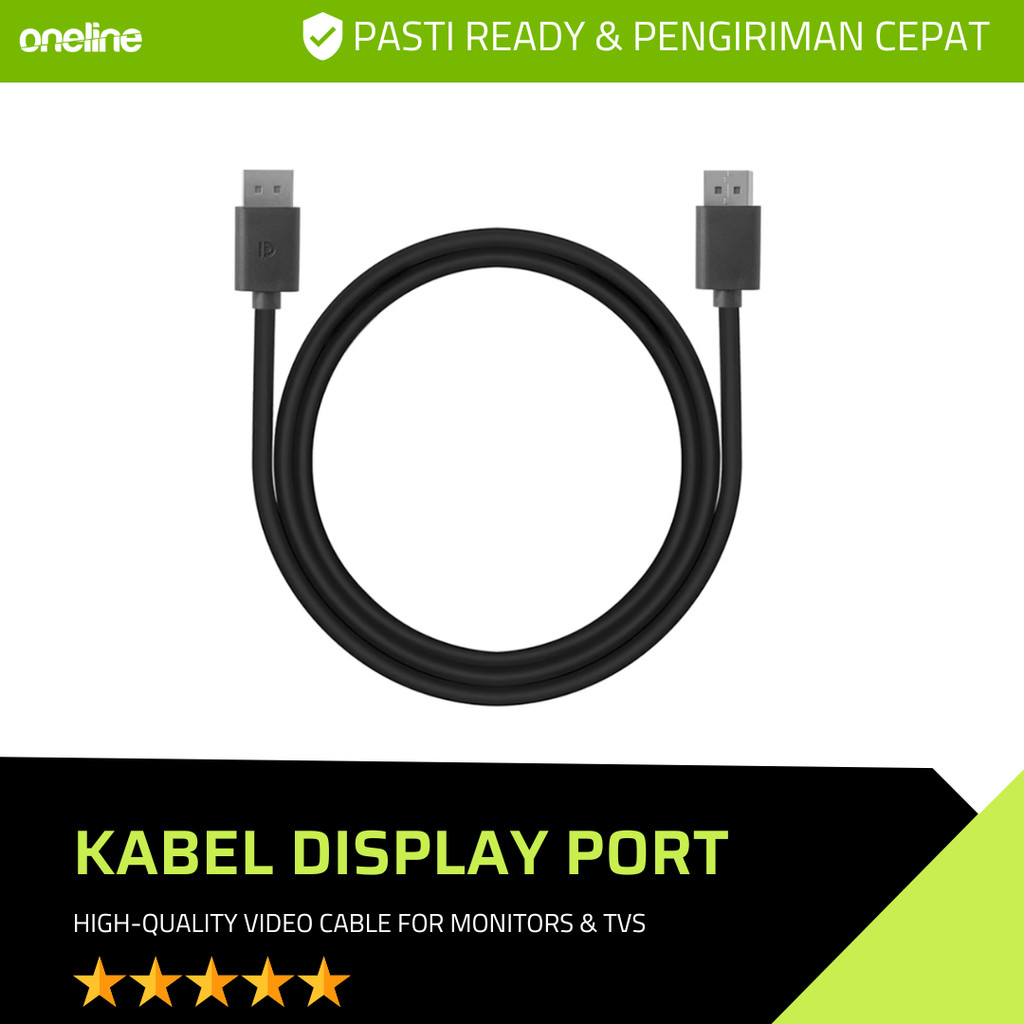 Jual Kabel Display Port 4K 60Hz 1.8 Meter - High-Quality Video Cable ...