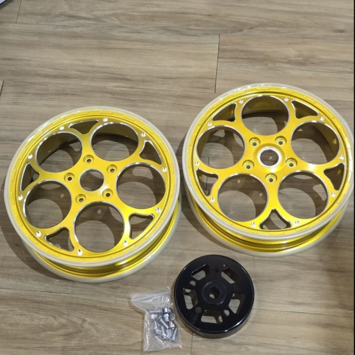 Jual Velg CNC Casting Model Marus W125 Gold Modular Drum Brake Pisah ...