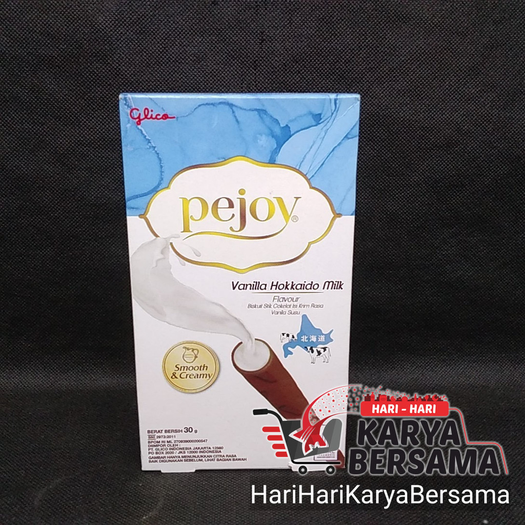 Jual MAKANAN RINGAN BISKUIT GLICO PEJOY VANILLA HOKKAIDO MILK BISKUIT ...