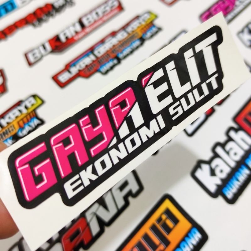 Jual stiker kata kata / stiker viral / stiker motor / stiker racing | Shopee Indonesia