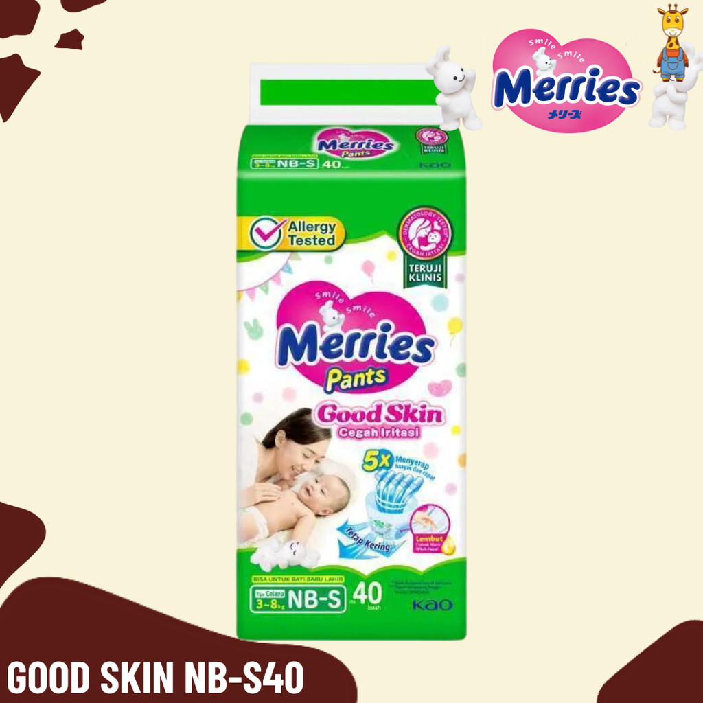 Jual Merries Pants Good Skin NB-S40 - Popok Anak | Shopee Indonesia