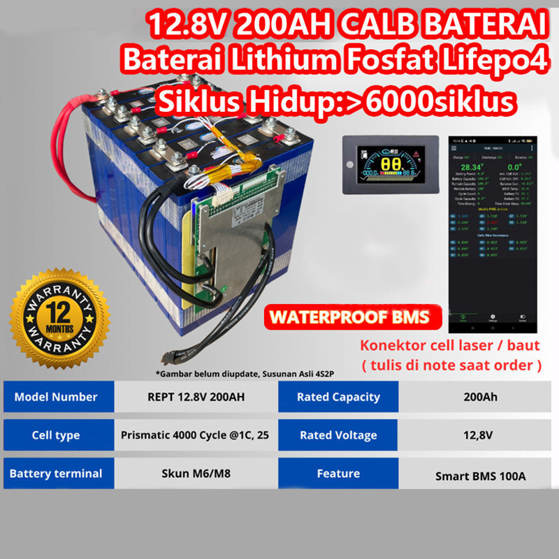 Jual CALB Ups BMS Baterai Lifepo4 3.2v 30AH/50AH 120ah Baru Elektrik Baterai Lithium LIFEPO4 3 ...
