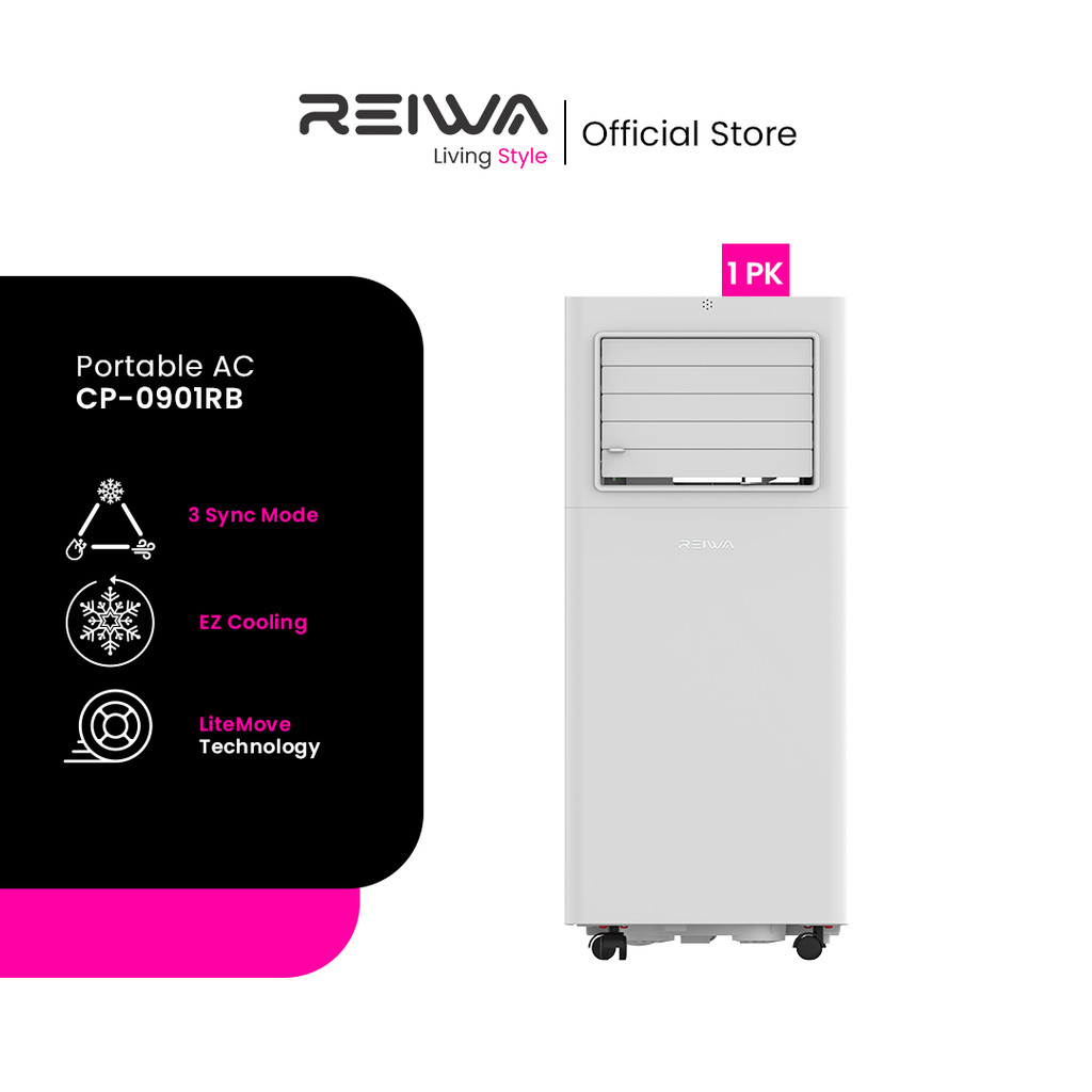 Jual Reiwa Portable AC 1 PK CP-0901RB Putih | Shopee Indonesia