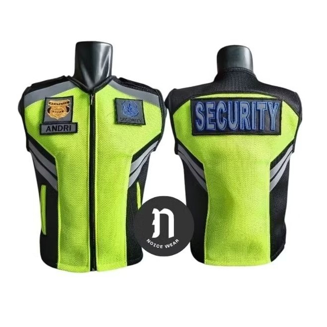 Jual Rompi Security Satpam Terbaru Bahan Doubelmes gratis Nama | Shopee ...