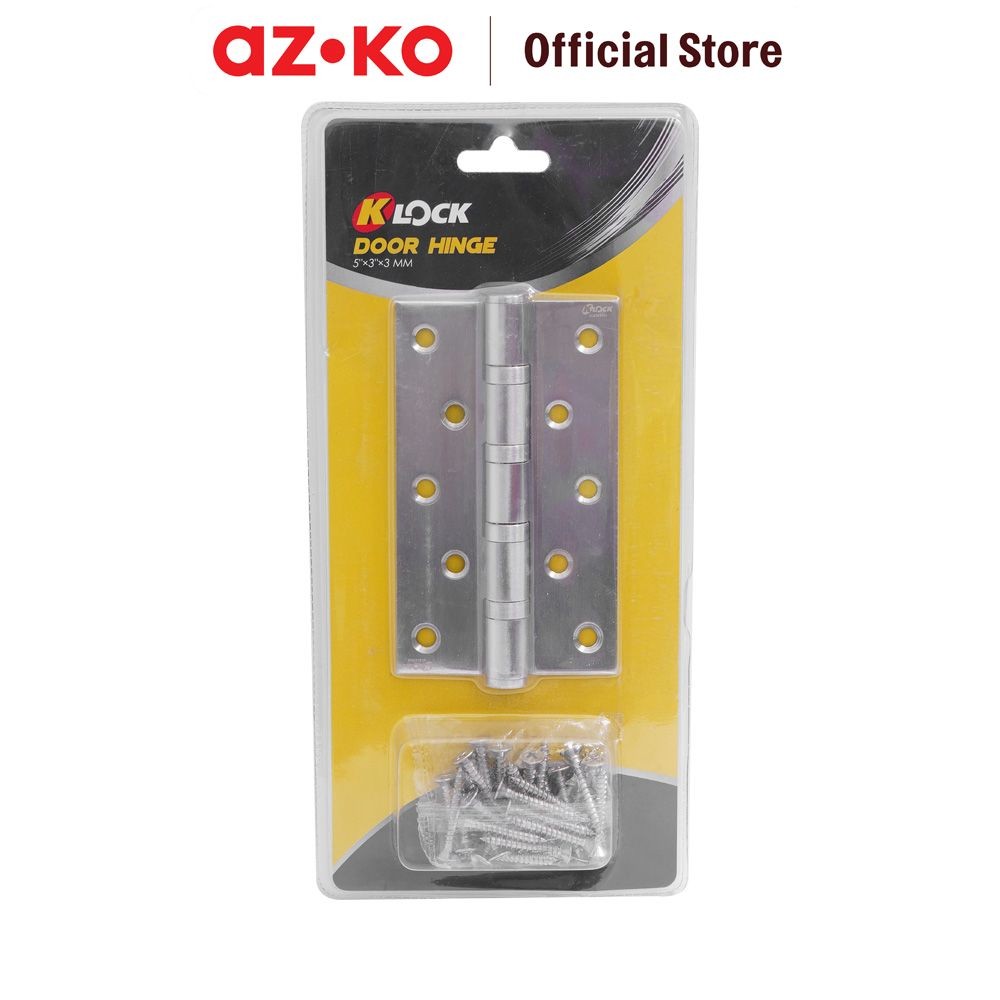 Jual AZKO K-Lock Engsel Pintu 12x7x3 cm 3 Pcs Door Hinges Engsel Door ...