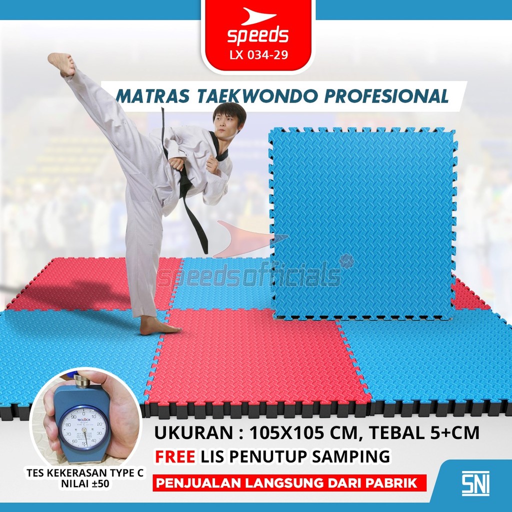 Jual SPEEDS Matras Takewondo Tebal 5cm Matras Evamat Bela Diri Eva ...