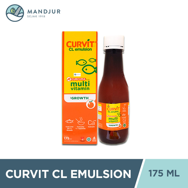 Jual Curvit CL Emulsion 175 mL - Vitamin Penambah Nafsu Makan | Shopee ...