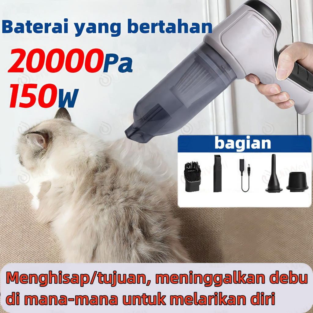 Jual SHIIE Vacuum cleaner Portabel Tanpa Kabel Genggam 20000Pa 8 in 1 Penyedot Debu Mobil Tanpa ...