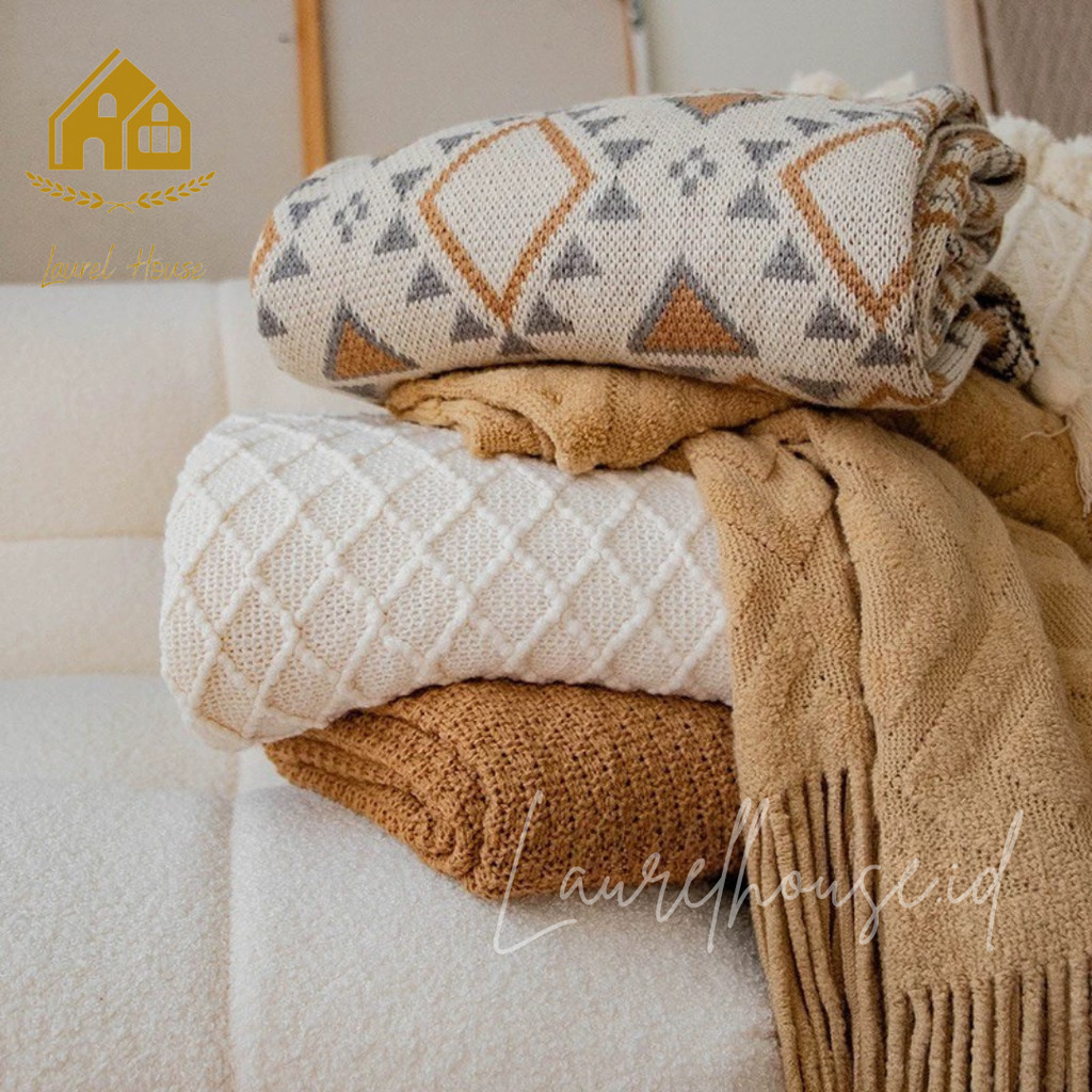 Jual LUNE Travelling /sofa blanket classic bohemian style decoration ...