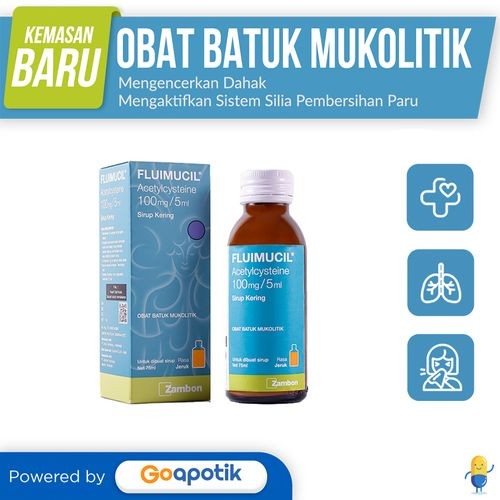 Jual Fluimucil 100 Mg/5 Ml Dry Syrup 75 Ml / Obat Batuk Pengencer Dahak ...