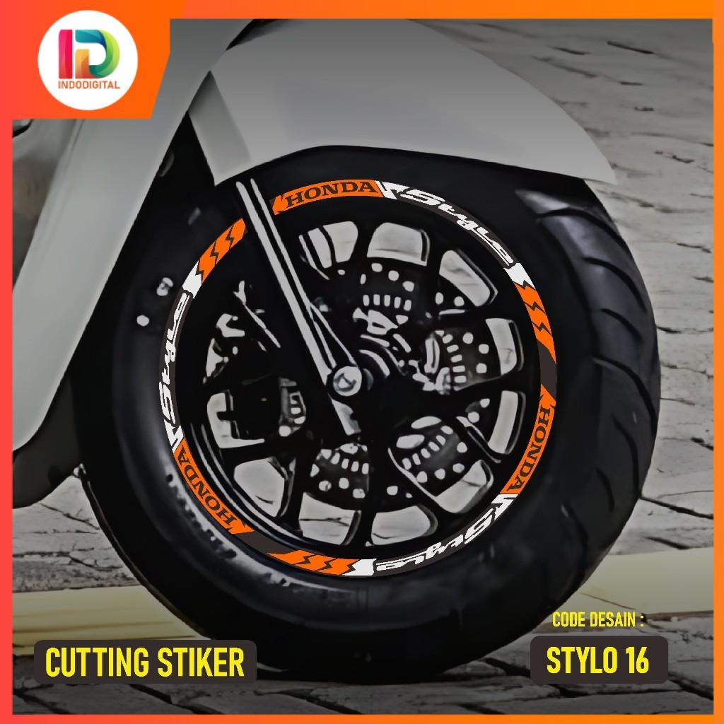 Jual CUTTING STICKER VELG STYLO 160 RING 12 STIKER LIS LIST VARIASI BAN ...