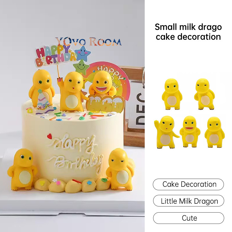 Jual Cake Topper Tema Nailong / Hiasan Kue Dino Kuning Nailong/Tahun ...