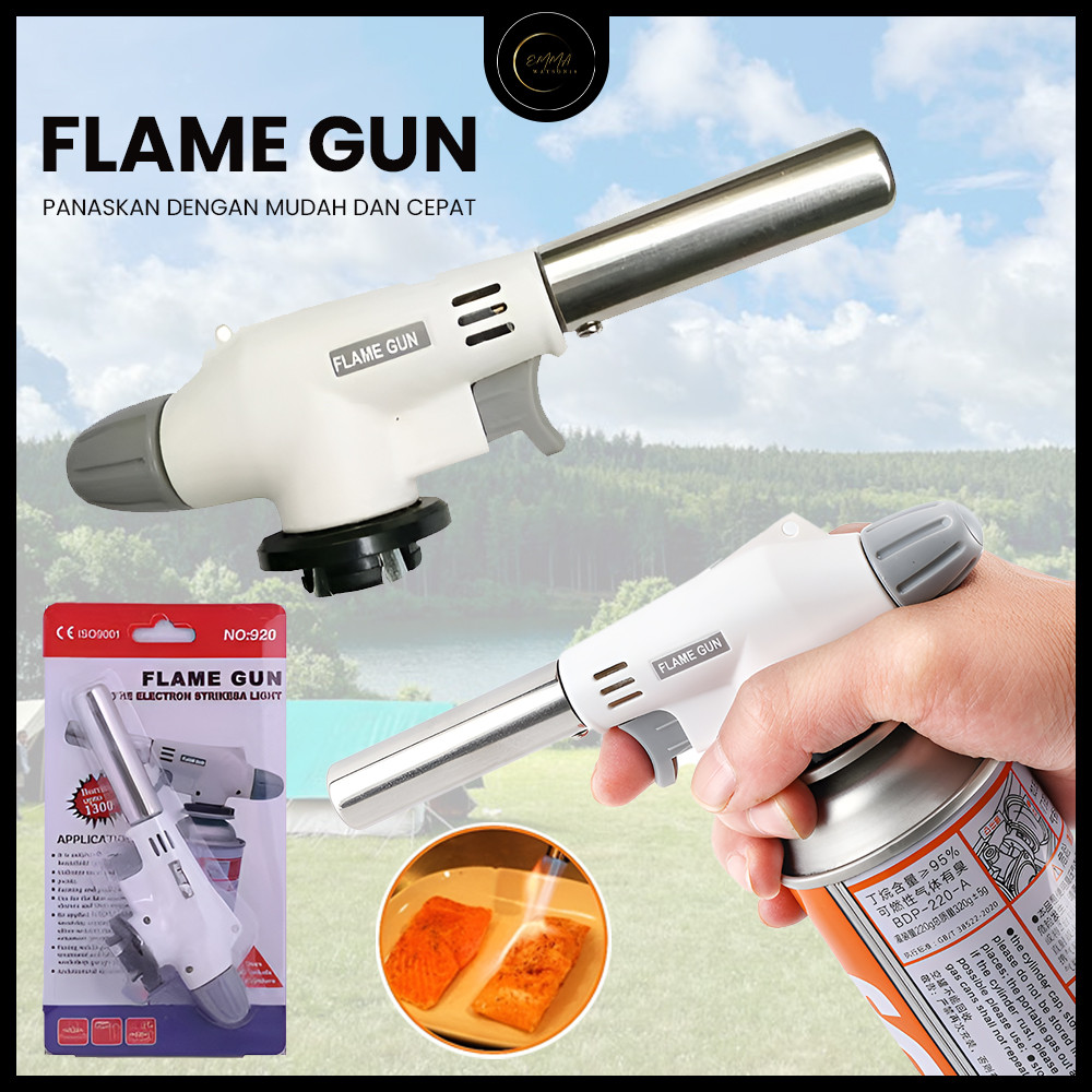 Jual EM Flame Gun Torch Kepala Gas Kaleng Tabung Portable Las Api Permantik | Shopee Indonesia