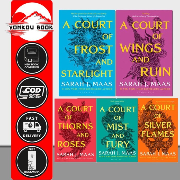 Jual A Court of Thorns and Roses 5 book series (Thorns and Roses, Mist and Fury, Wings and Ruin ...
