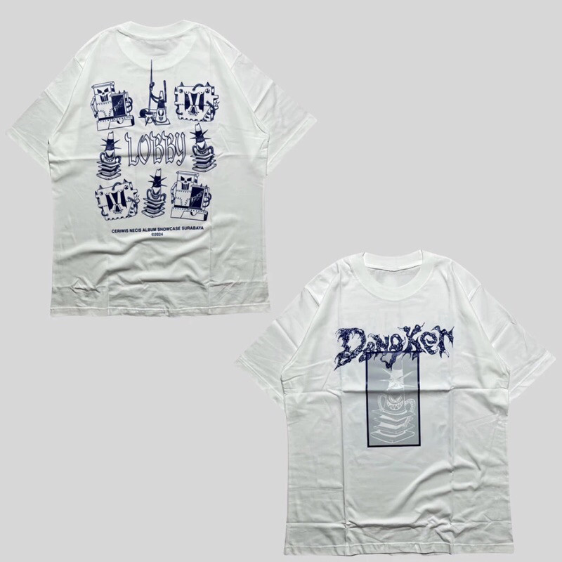 Jual Tshirt DONGKER - CERIWIS NECIS Album showcase Surabaya White ...