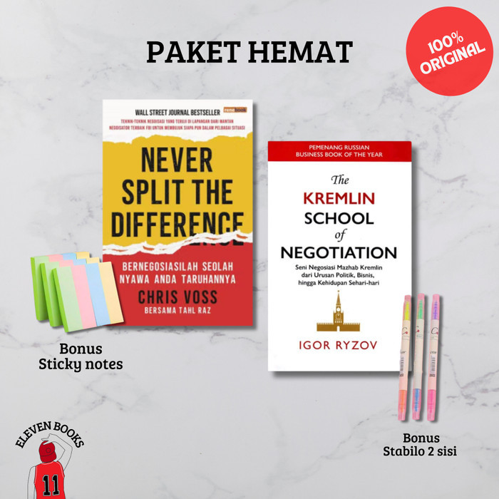 Jual Paket Hemat Buku Never Split the Difference dan The Kremlin School ...