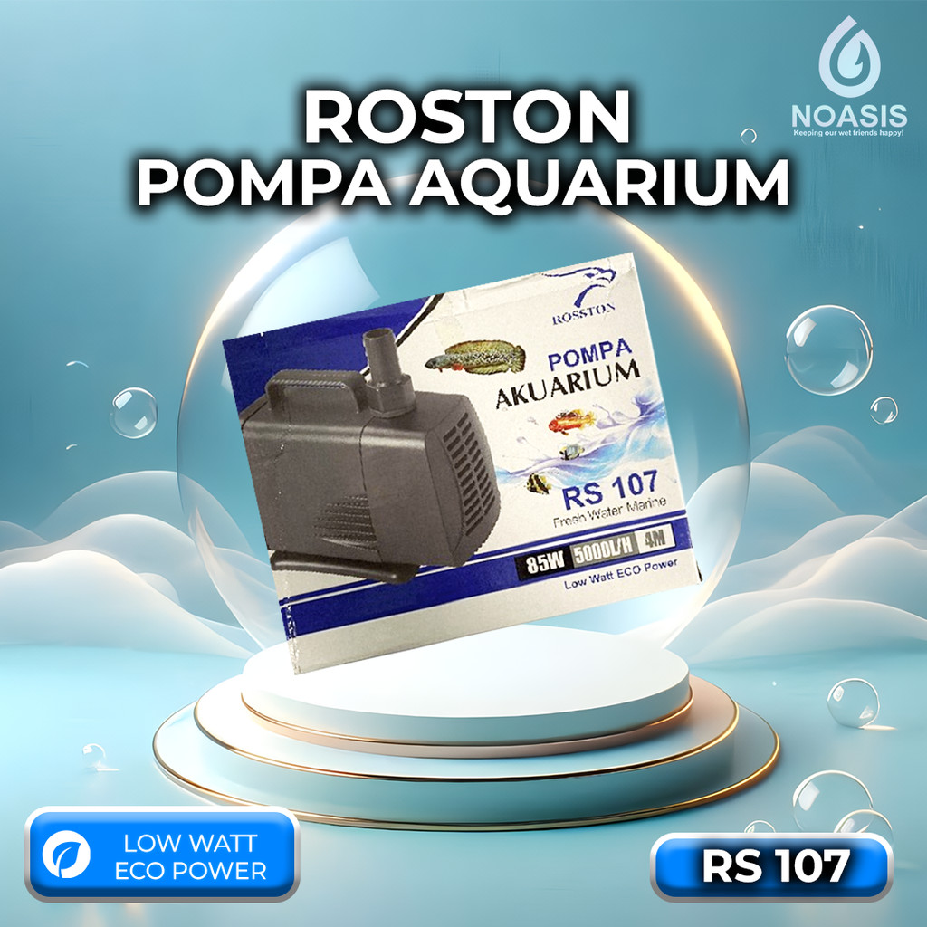 Jual ROSSTON Pompa Celup Water Pump Aquarium RS - 107 Dengan Kapasitas ...