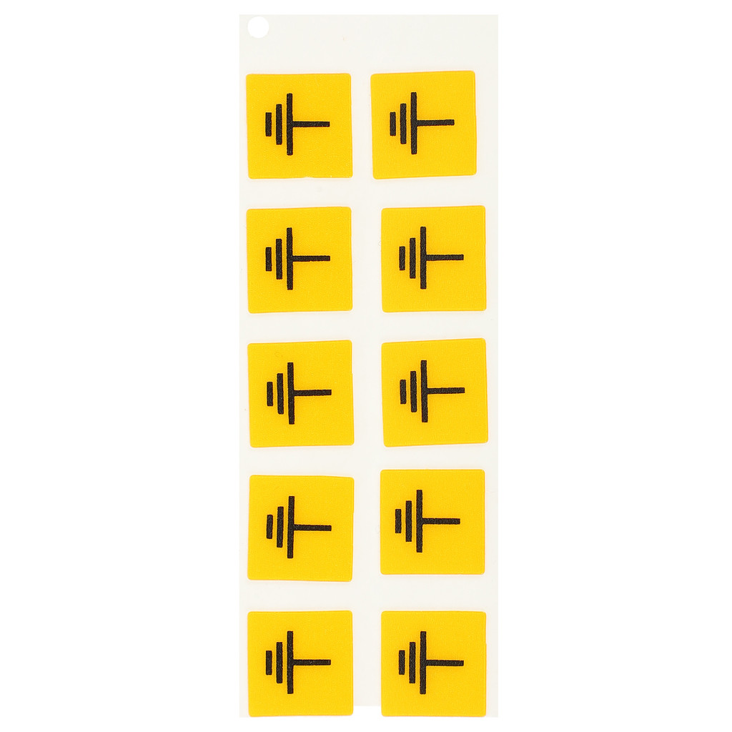 Jual Electrical Label Grounding Stickers Sign Machinery Safety Decals ...