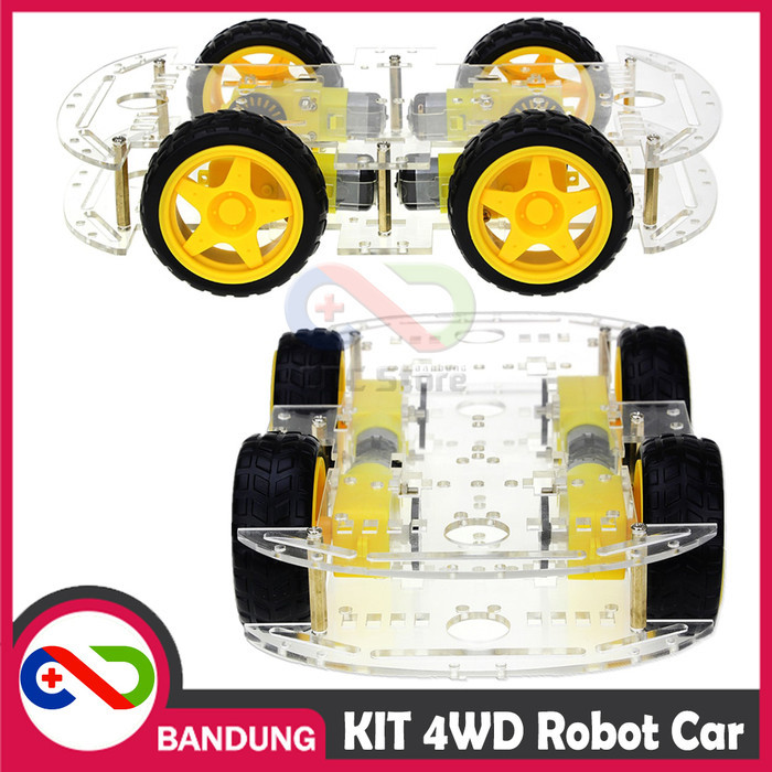 Jual KIT SMART CHASSIS CHASIS 4WD ROBOT CAR MOBIL ARDUINO RASPBERRY-A ...