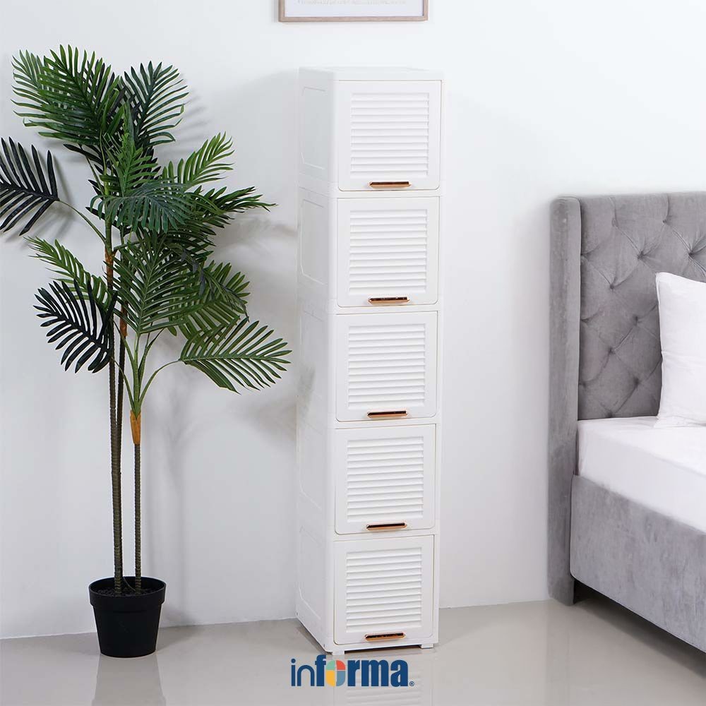 Jual Informa Finny Laci Penyimpanan 5 Tingkat - Putih Laci Kabinet ...