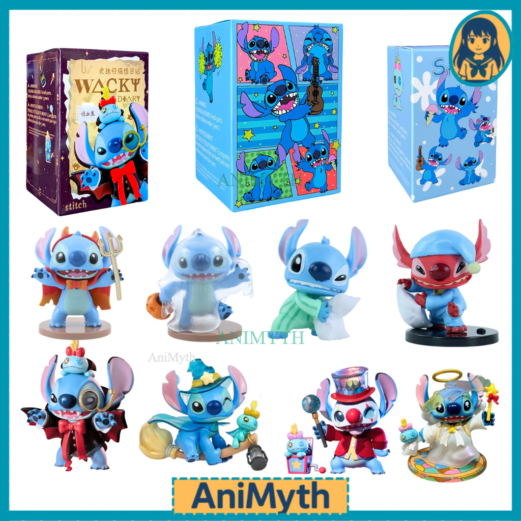 Jual Figure Blind Box Stitch Lilo Wacky diary Mainan Disney Miniatur ...