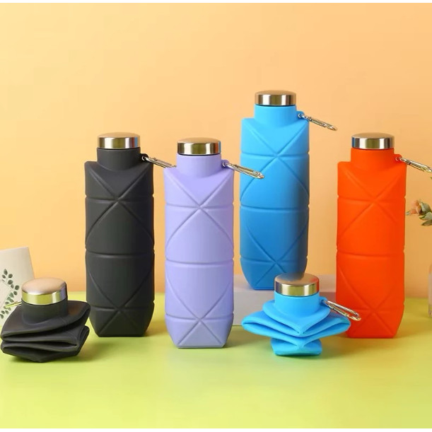 Jual BOTOL MINUM LIPAT 700 ML BPA FREE SILIKON PORTABLE / Botol Travel ...