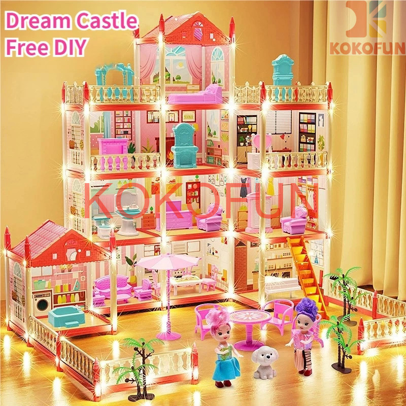 Jual Rumah Boneka Besar 3D Princess Castle Villa Mainan Edukasi Kado ...