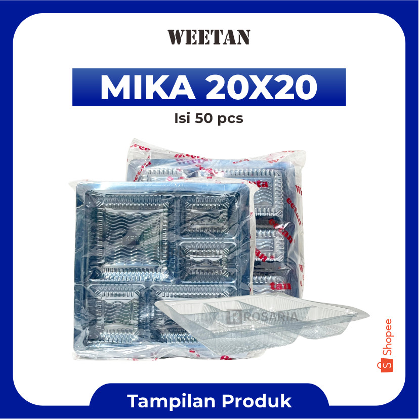 Jual MIKA NASI 20X20 WEETAN Plastik Samir Berkat Makanan Food Grade ...