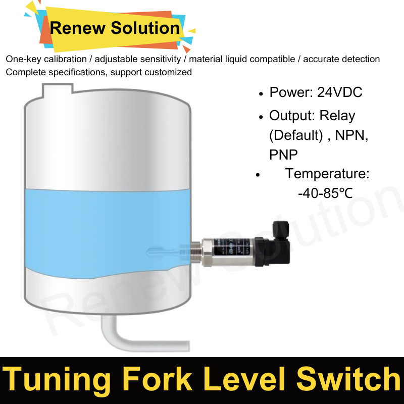 Jual Tuning Fork Liquid Level Meter Switch High Temperature Water Level Controller Stainless ...