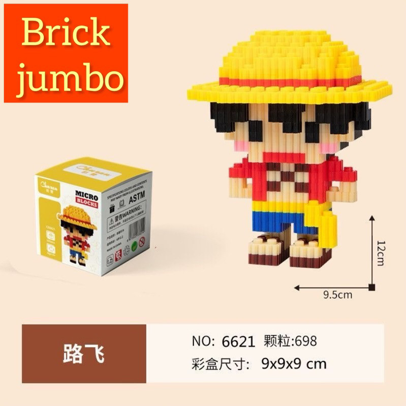 Jual (GA777) NANO BLOCK KARAKTER ONE PIECE BALOK SUSUN MAINAN EDUKAIS ...