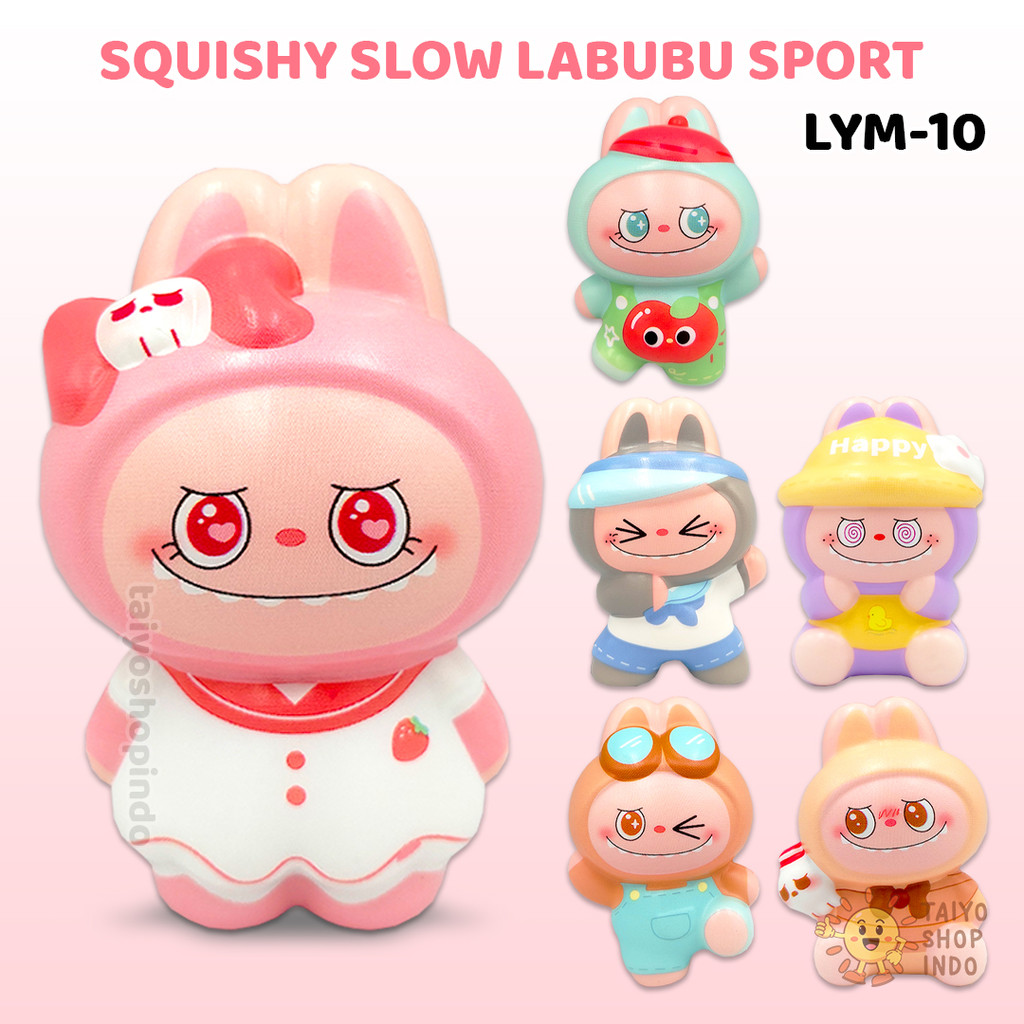 Jual TAIYO Squishy Slow Labubu Sport Olahraga Karakter Squisi Pencet ...