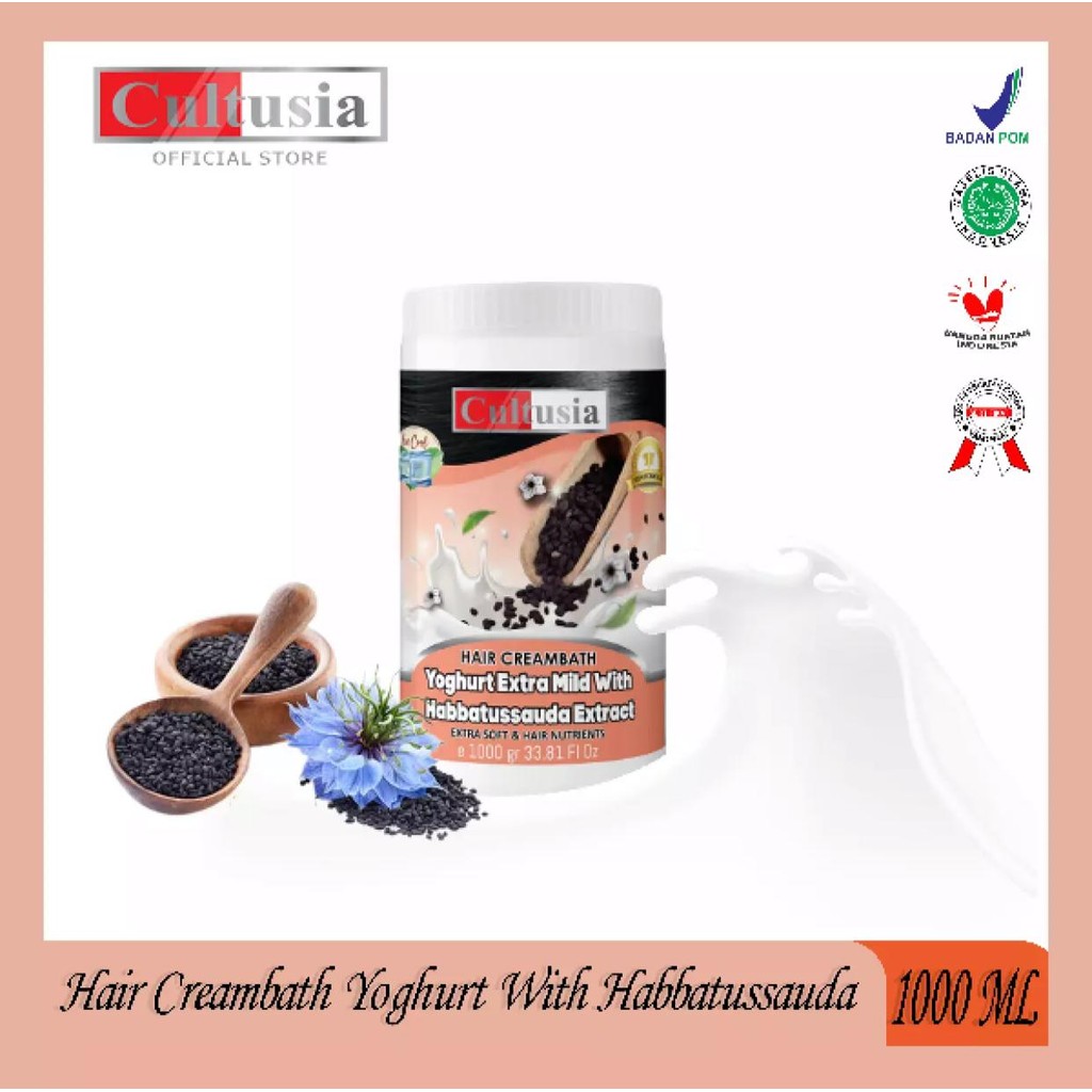 Jual Cultusia Creambath Yoghurt Habbatussauda 1KG - Krimbat cultusia ...
