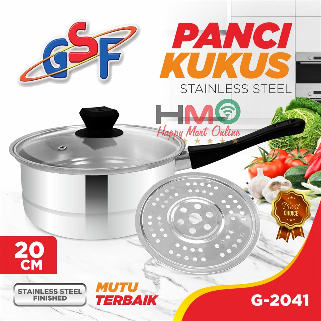 Jual GSF Panci Susu kuah Kukus Stainless Diameter 20 CM GSF 2041 Panci ...