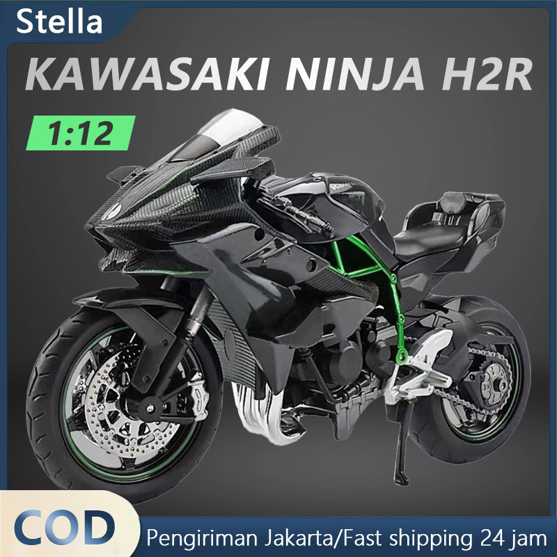 Jual Motor Kawasaki Ninja H2R Skala 1:12& 1:18 Miniature Motor Model sepeda motor Model ...