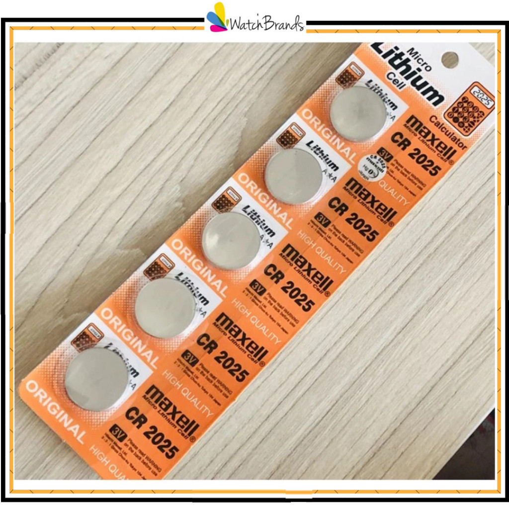 Jual WBS BATTERY KANCING BATERAI BATRE BATEREI MAXELL LITHIUM CR2025 ...