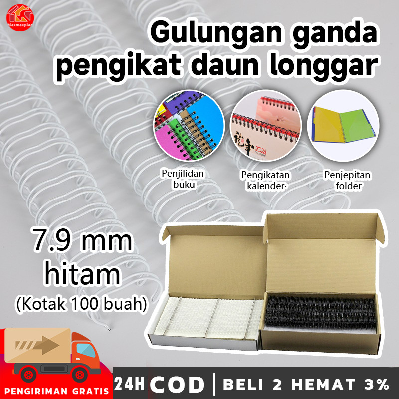Jual 100pcs Spiral Kawat / Ring Kawat Jilid Spiral 3:1 Ukuran A4 34 ...
