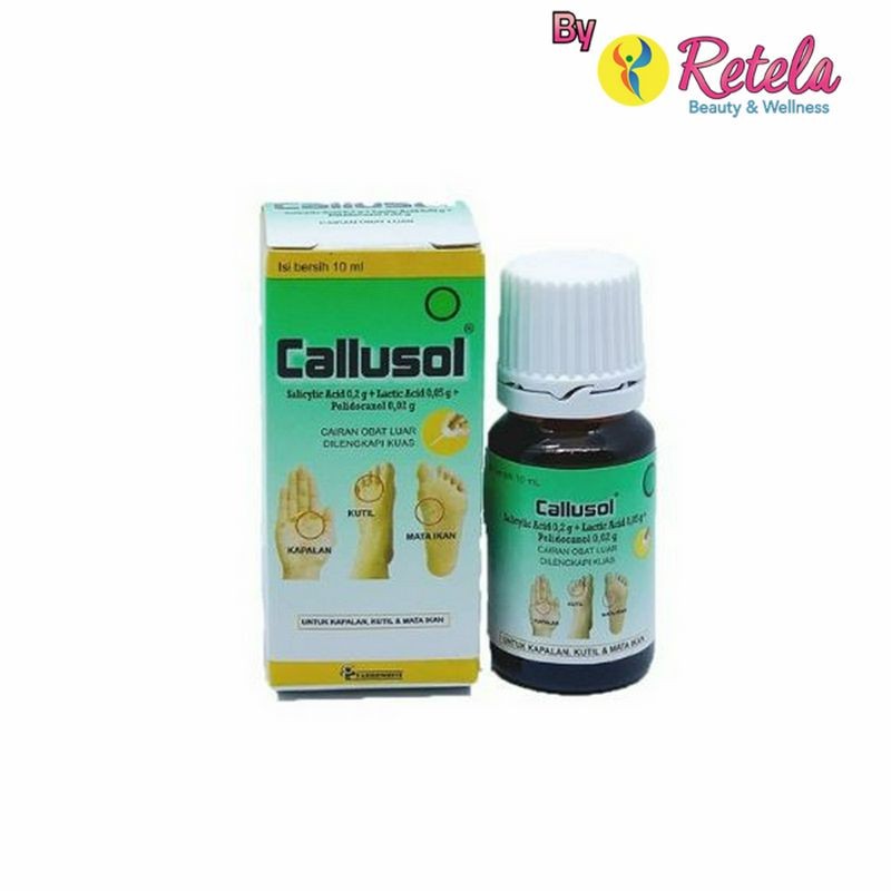 Jual Callusol 10ml Untuk kapalan kutil kulit mengeras | Shopee Indonesia