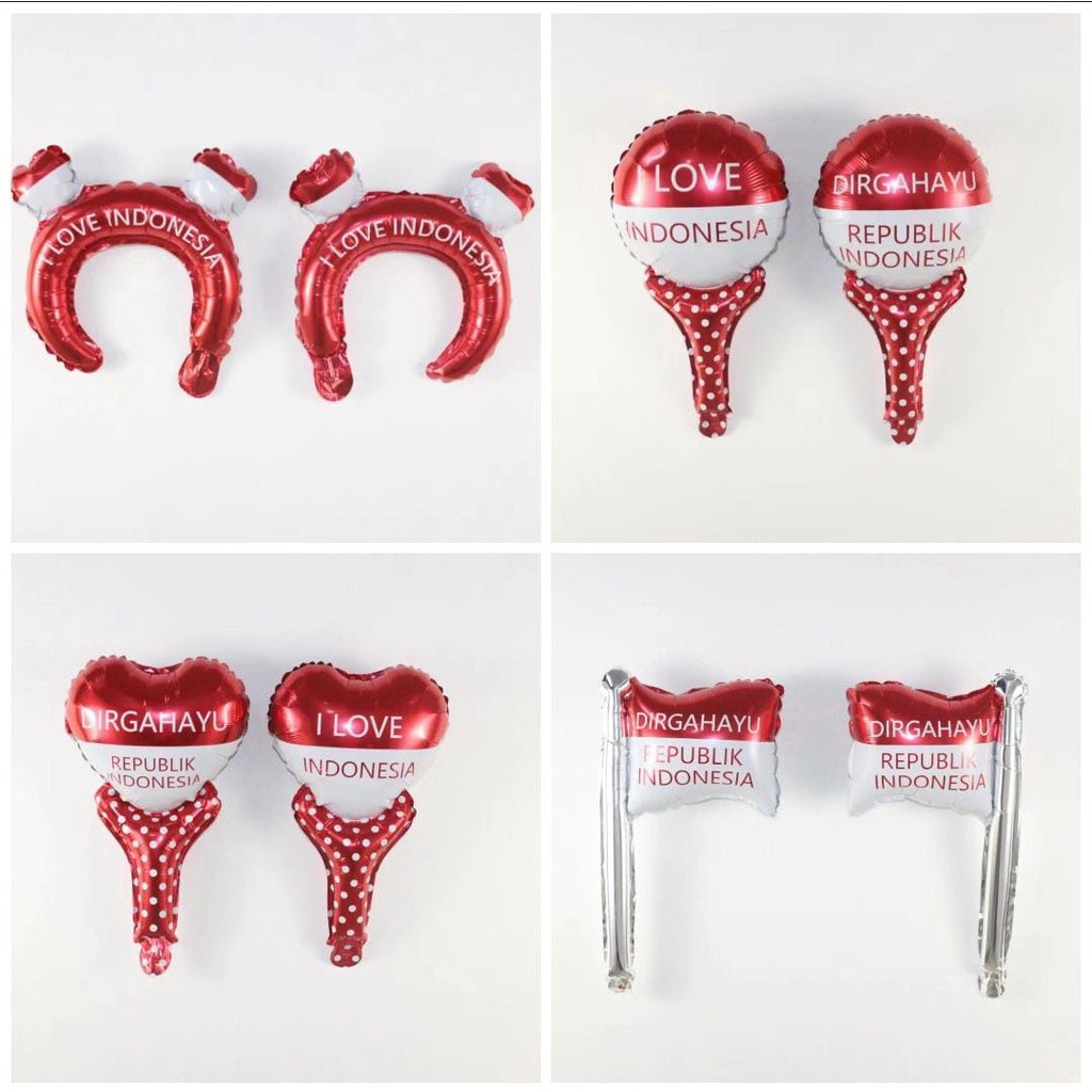 Jual *SDA* BALON 17 AGUSTUSAN / KEMERDEKAAN BENDERA MERAH PUTIH / BANDO ...