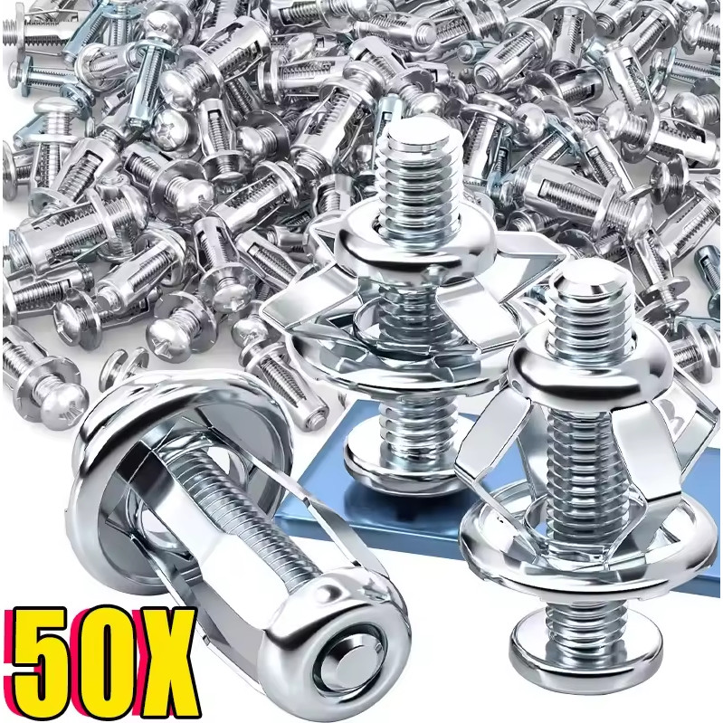Jual 50pcs Baut Rivet Nut Screw Petal Screw Jack Nuts Rivet Lock ...