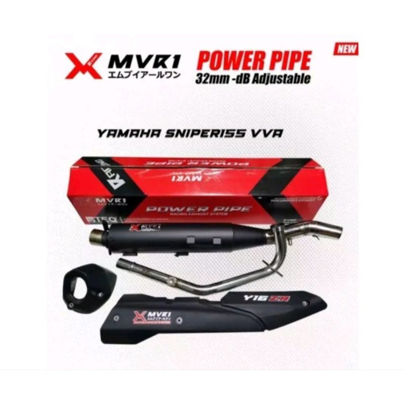 Jual MVR1 POWER PIPE ADJUSTABLE SOUND FOR SNIPER 155 VVA | Shopee Indonesia