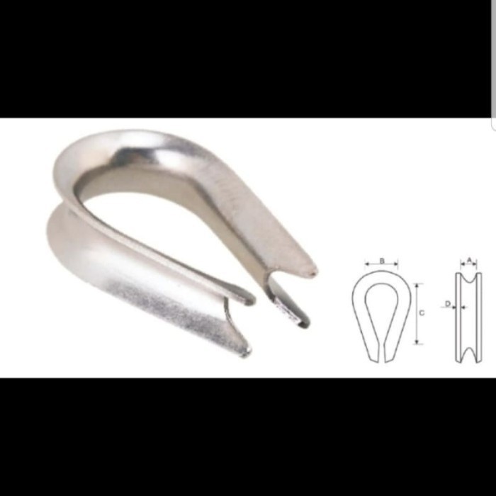 Jual 6MM THIMBLE G-411 RRT GALVANIS KAUSEN CAUSEN KAOSEN 6 MM SLING ...