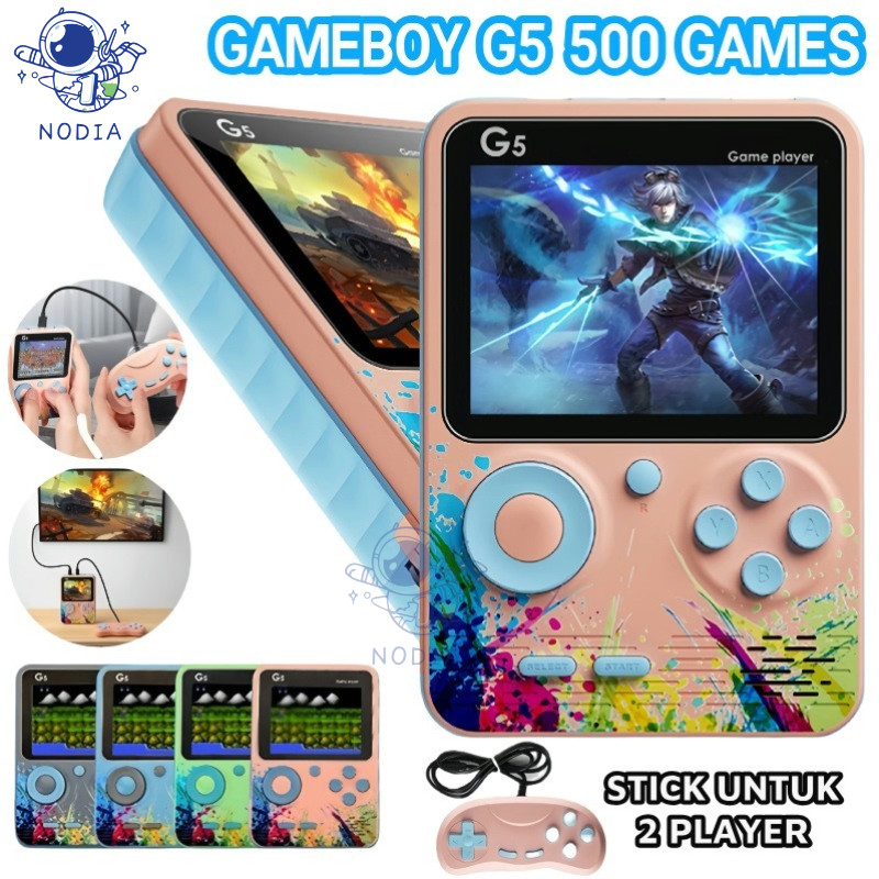 Jual Nodia G5 Konsol Game Genggam Retro 500in1 Mainan Konsol Game ...