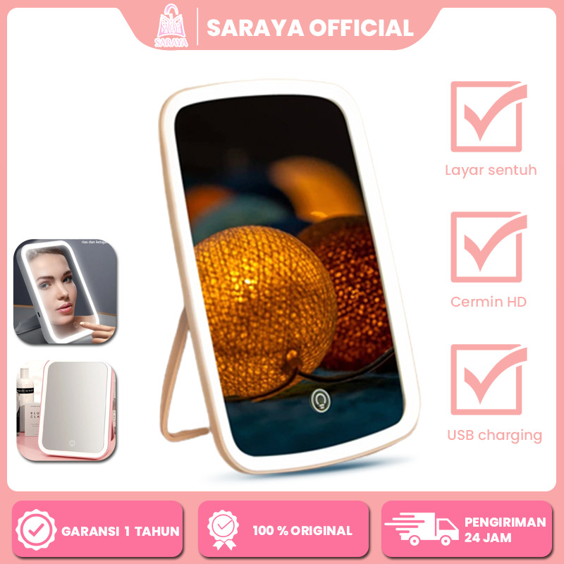 Jual Mirror Touch Screen Led /Cermin Makeup LED / /Cermin Make up Meja ...