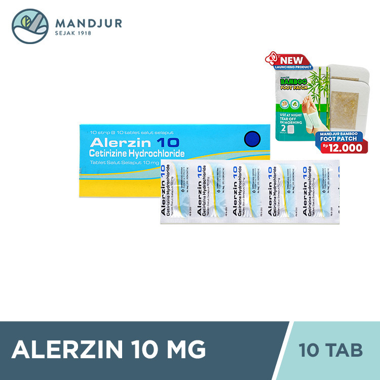 Jual Alerzin 10 mg 10 Tablet - Obat Rhinitis dan Gatal Alergi | Shopee ...