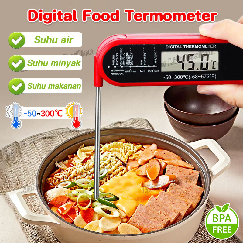 Jual Digital Food Termometer Dapur Pengukur Pengukur Suhu Daging Steak ...