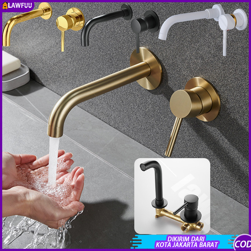 Jual Kran Dinding Bahan Kuningan Kran Air Wastafel Cuci Piring Kran ...