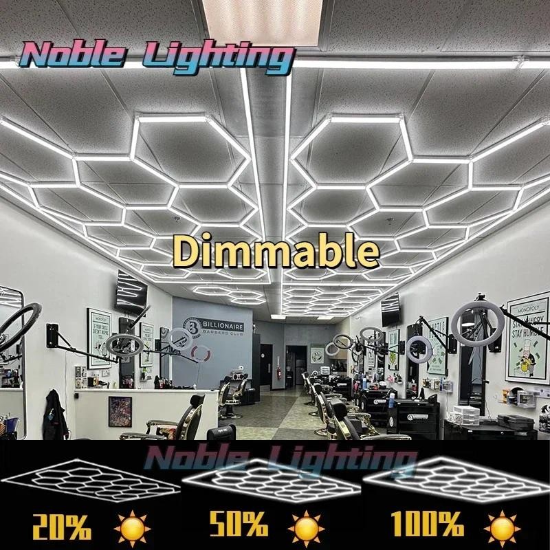 Jual Dimmable Barbershop Hair Salon Led Ceiling Light Hexagon Garage ...