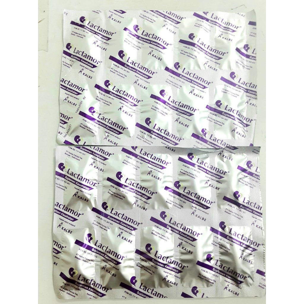 Jual Lactamor Kaplet Strip Isi 10 tab | Shopee Indonesia
