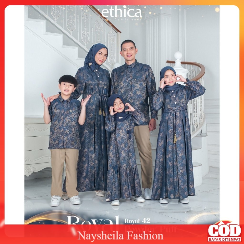 Jual Baju Lebaran 2025 Couple Keluarga Sarimbit Sarimbit Terbaru Ethica ...