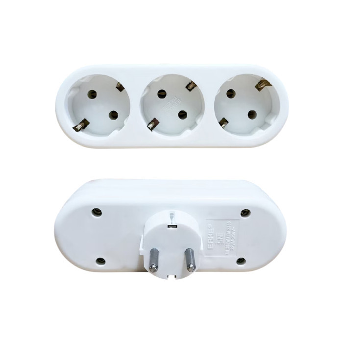 Jual Steker T arde ERKE 3 lubang Steker Stop Kontak Colok Arde Palis 3 ...